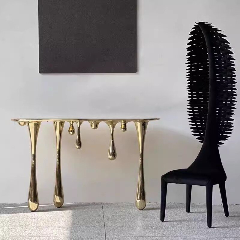 Консоль Goccioline (треугольный, розовое золото гальваника)