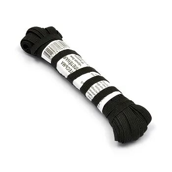 Резинка черная ширина 8мм, длина 10 м, в подарок резинковдеватель