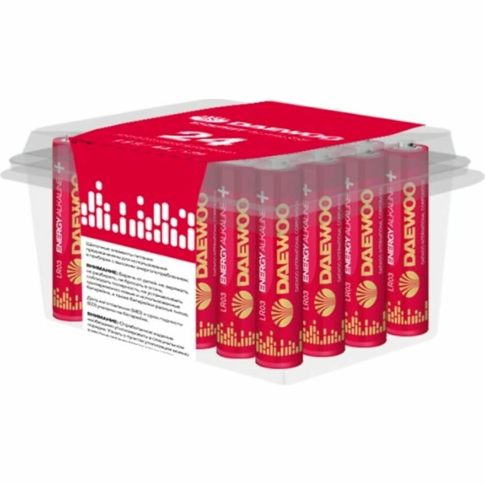 Алкалиновая батарейка Daewoo LR03 ENERGY Alkaline Pack-24 5029965