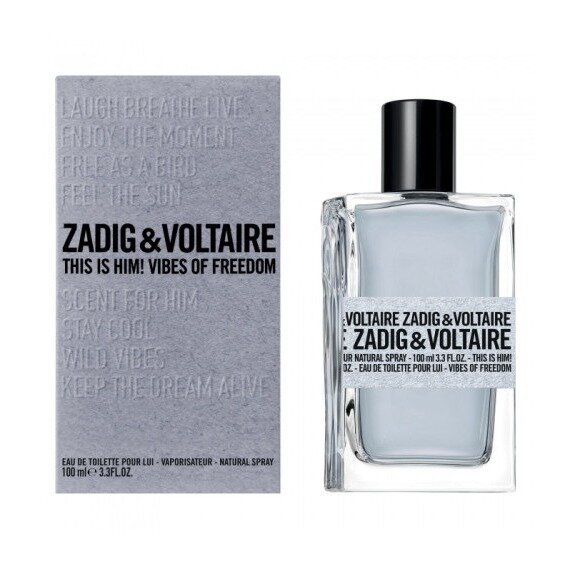 Zadig & Voltaire, This is Him Vibes Of Freedom, 100 мл, Туалетная вода Мужская