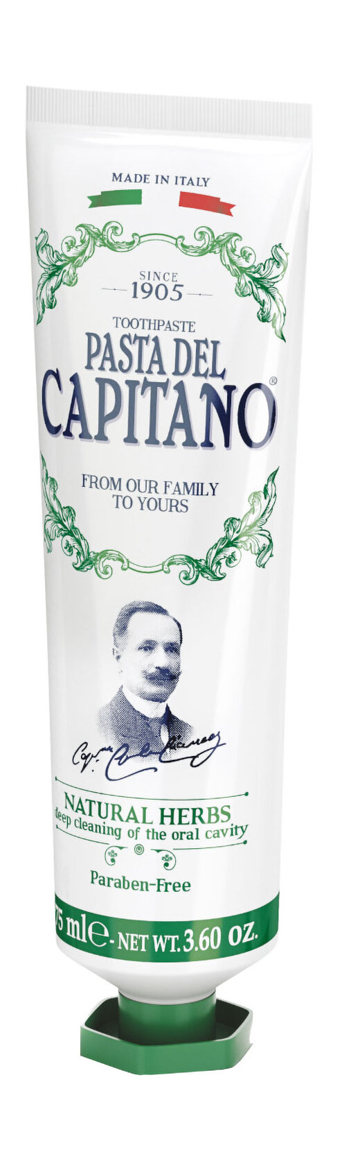 Pasta del Capitano Зубная паста 1905 Natural Herbs, 75 мл