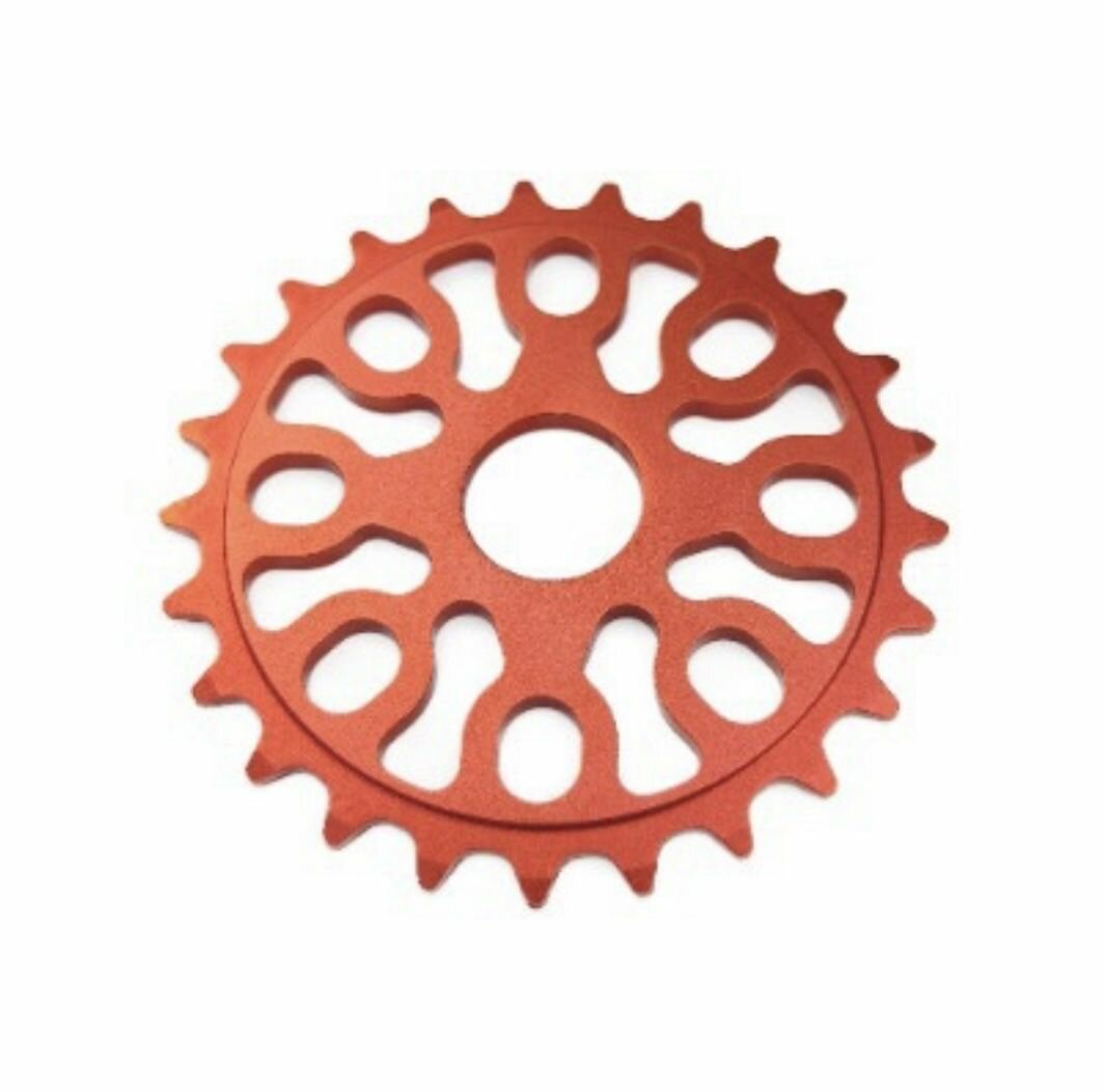 Звезда на bmx передняя 1/2"х1/8" 25Т алюминий, красная