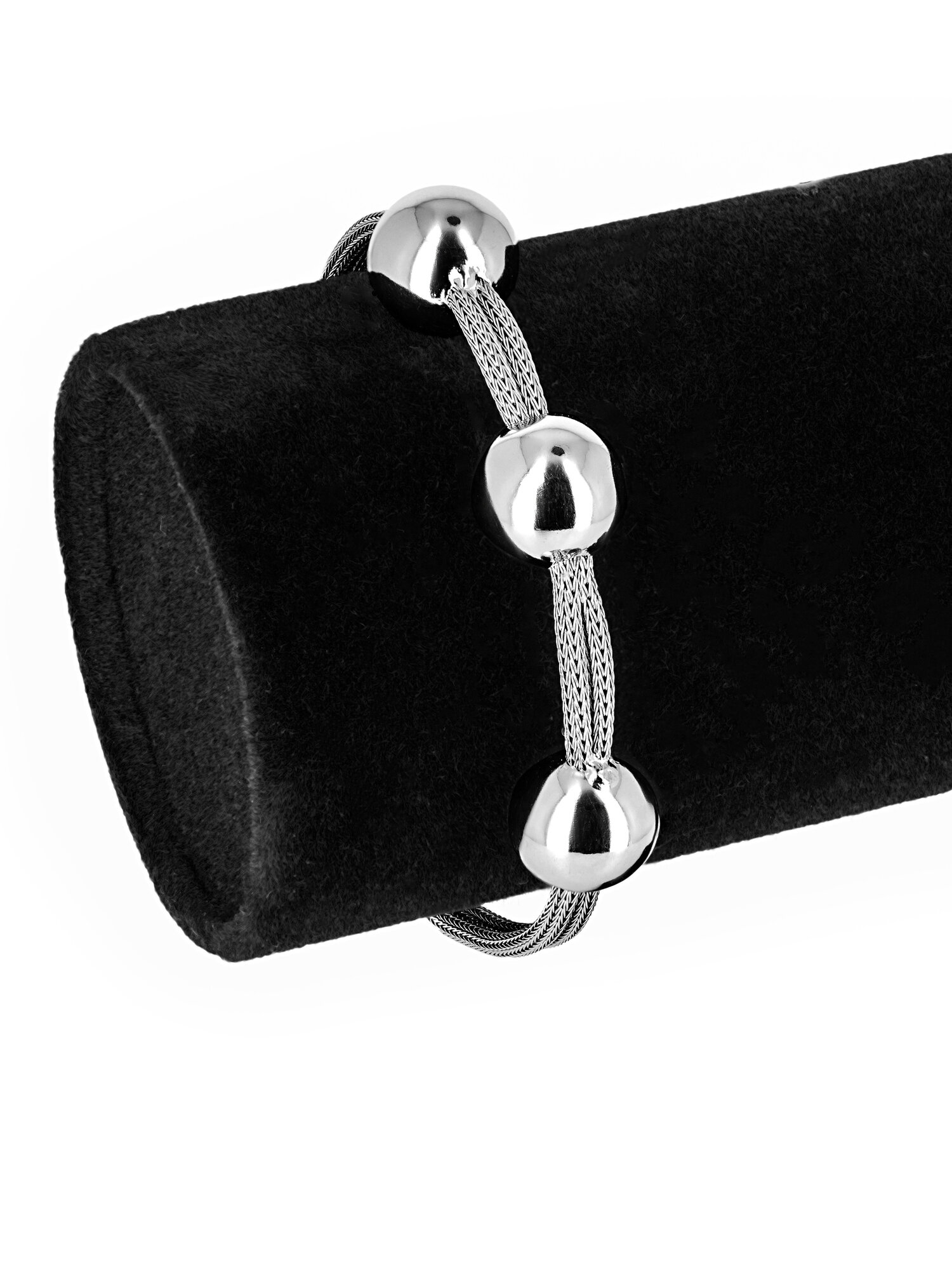 Браслет, серебро, 925 проба, родирование