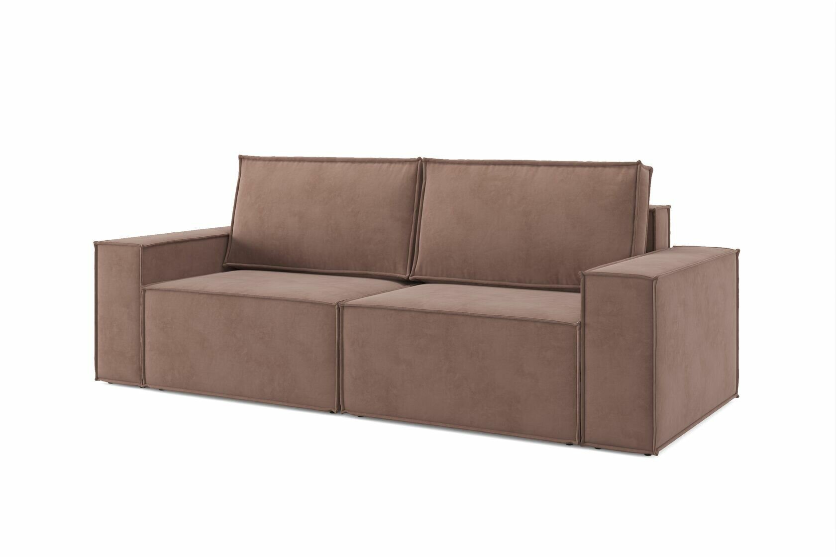 Прямой диван кровать Плумард, независимый пружинный блок, механизм раскладывания пантограф