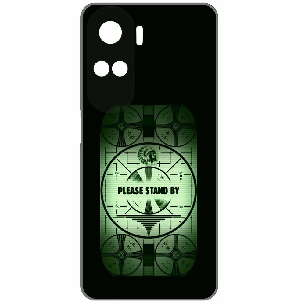 Чехол-накладка Krutoff Soft Case Фоллаут (Fallout) - Пожалуйста, подождите для Honor X50i черный