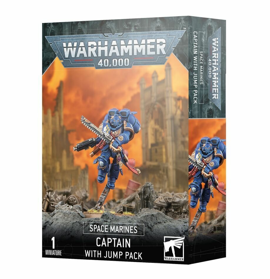 Набор миниатюр для настольной игры Warhammer 40000 - Space Marines Captain with Jump Pack
