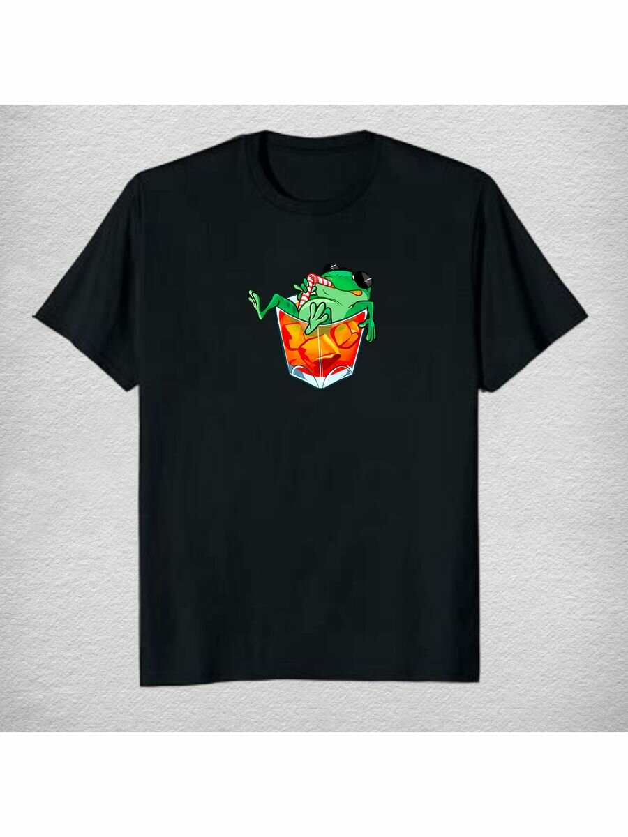 Футболка лягушка в отпуске