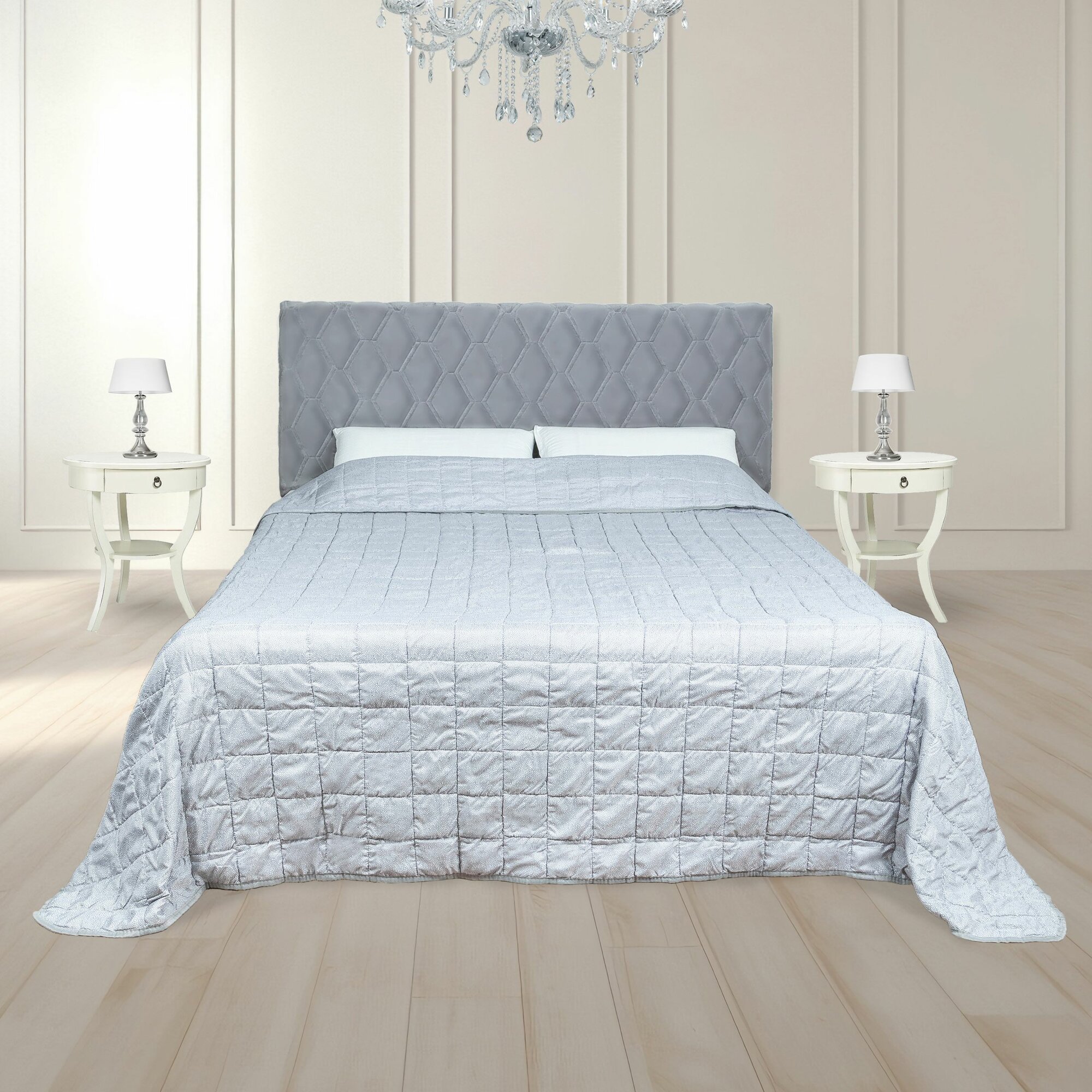 Одеяло - покрывало на кровать 260х260 см стеганное двуспальное, SERVALLI