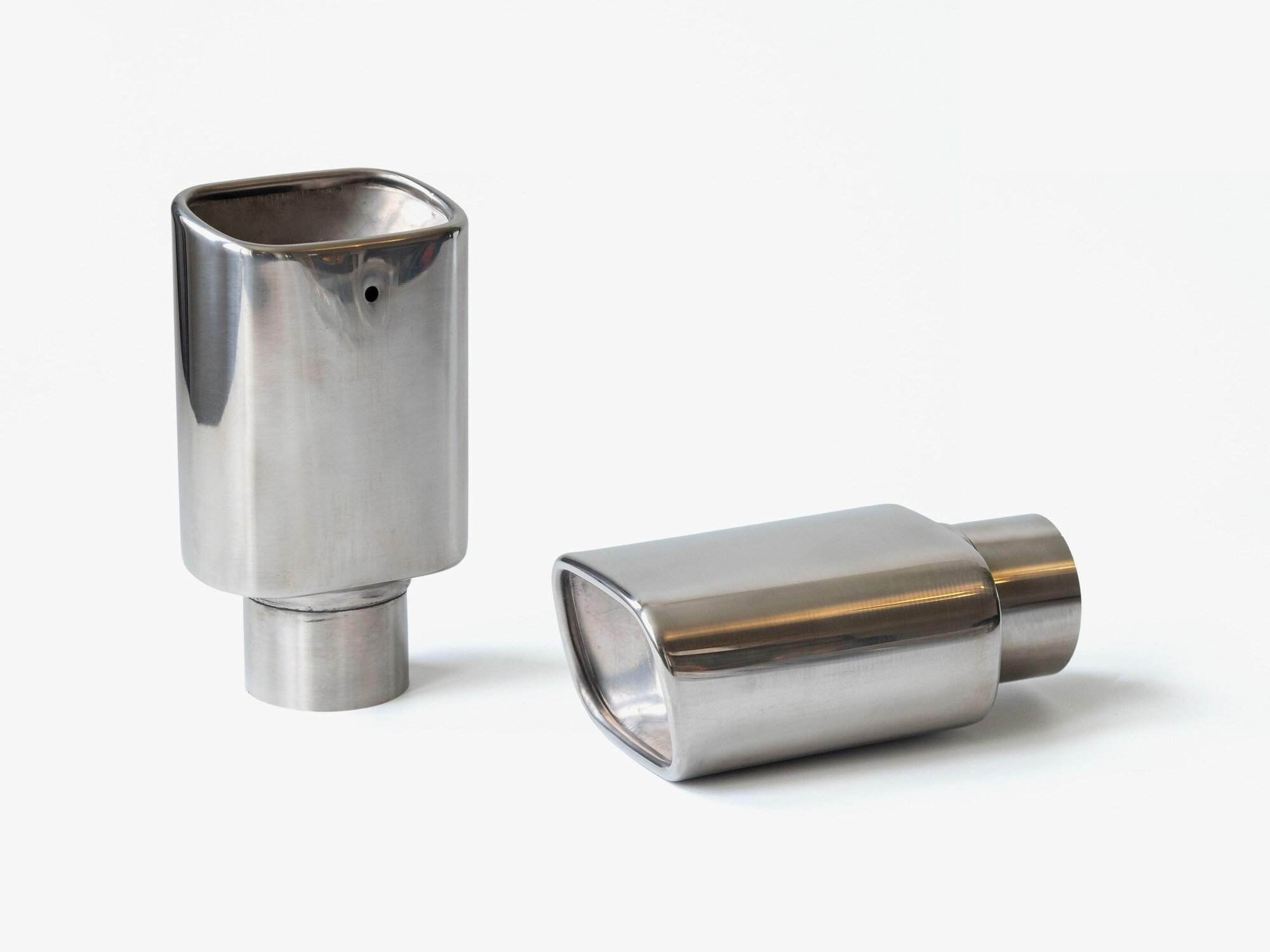 Насадки на глушитель из нержавеющей стали Хром 55 2шт. для выхлопной системы автомобиля