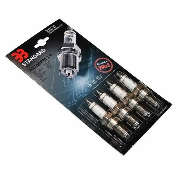 Свеча А17ДВРМ з.1,0 (зазс) ВАЗ-2110-12 медн. эл. (бл.4 шт.) (8 кл. инж.)