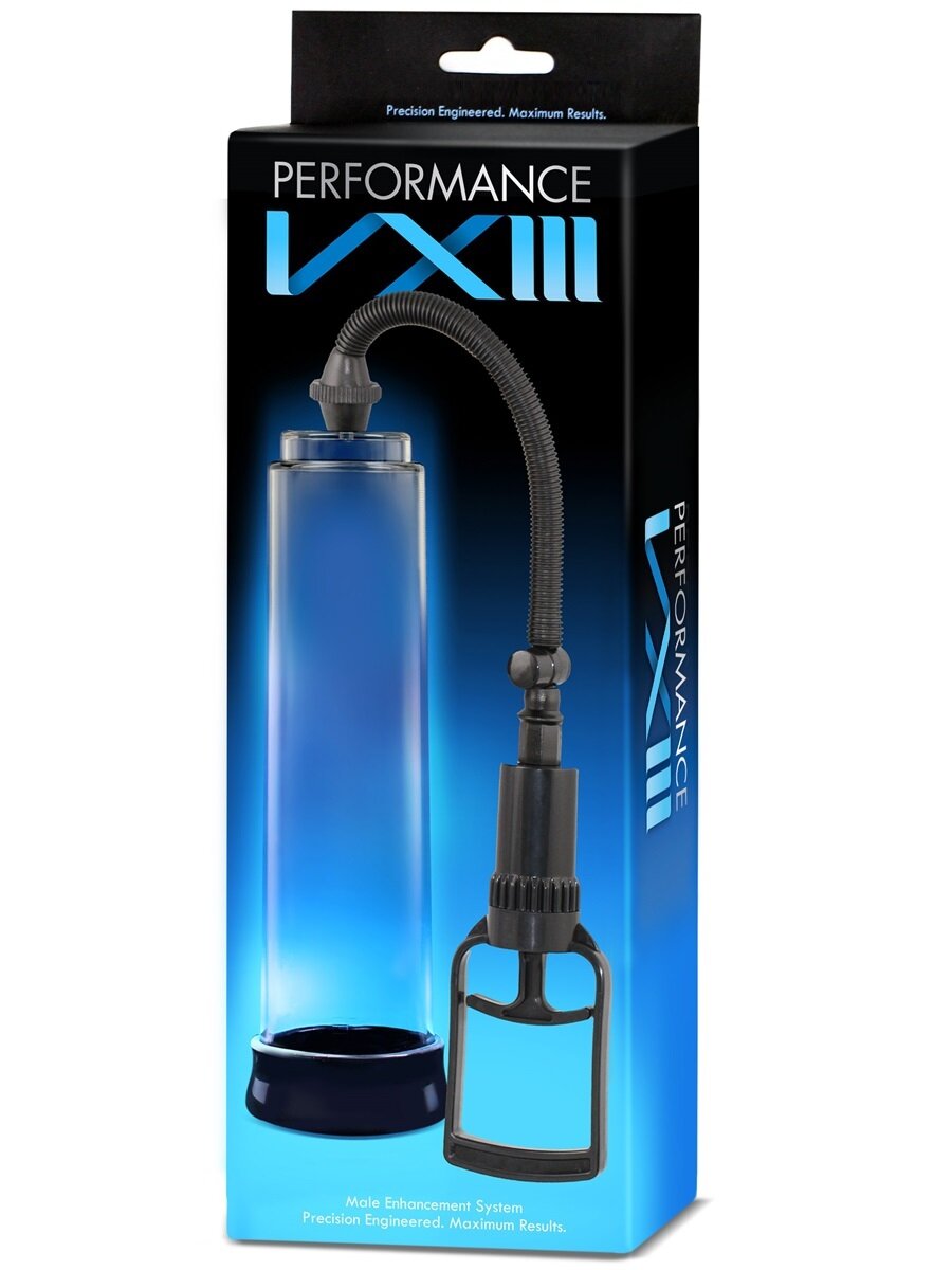 Мужская вакуумная помпа для пениса "PERFORMANCE VX3 ENHANCEMANT SYSTEM CLEAR" 25см