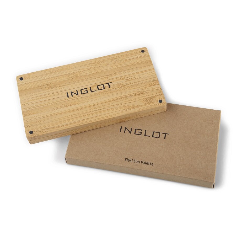 Палитра магнитная из бамбука INGLOT FLEXI ECO палетка легкая универсальная для рефилов системы FREEDOM на 8 теней или 4 скульптора — фото 1