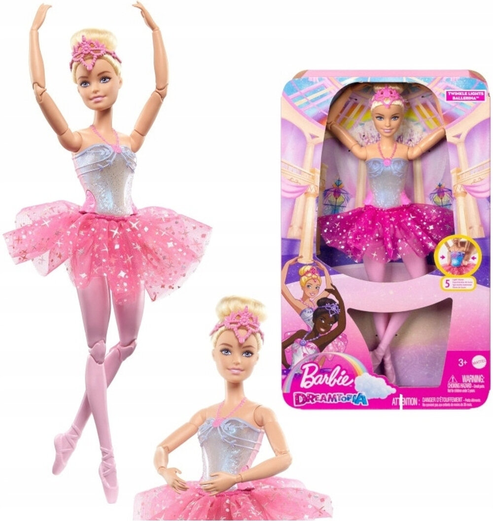 Кукла Barbie Dreamtopia - Барби Балерина Magic Lights Doll Blonde HLC25