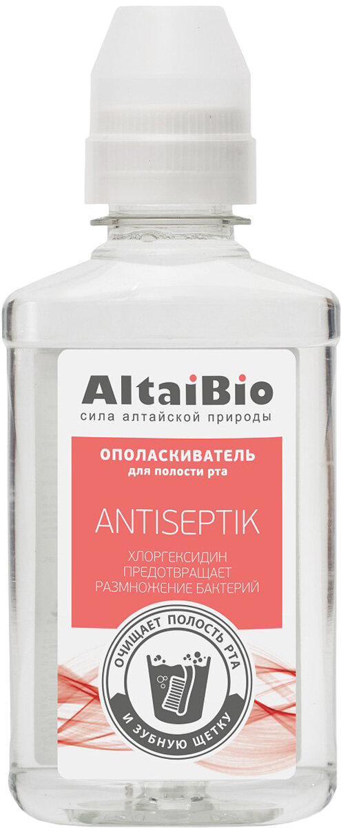 AltaiBio Ополаскиватель для полости рта "Antiseptik", 200 мл