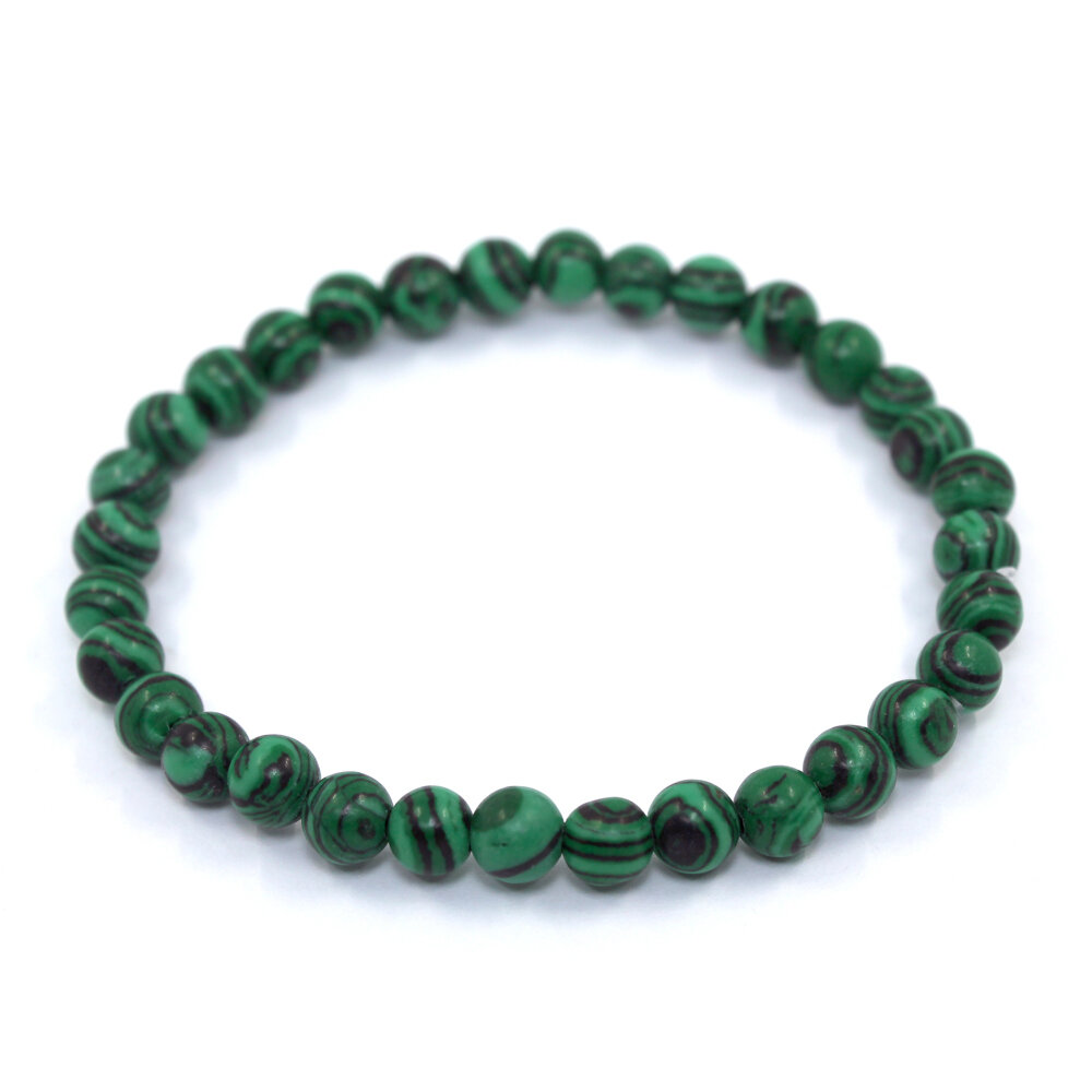 Браслет-нить, малахит
