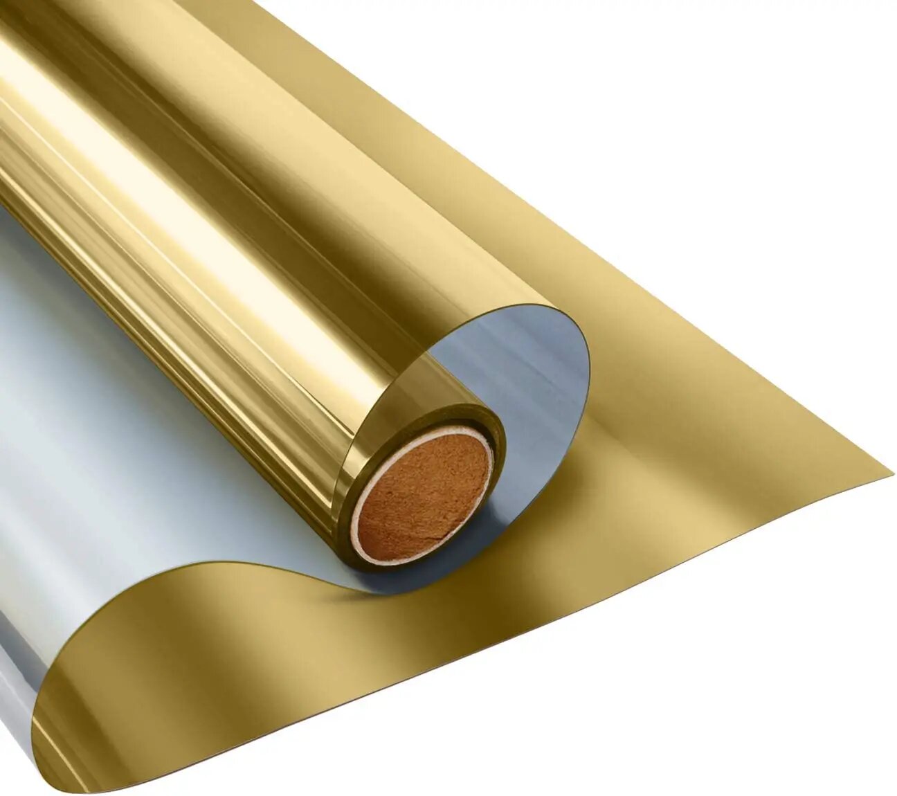 Зеркальная пленка на окно 40x500cm Gold-Silver