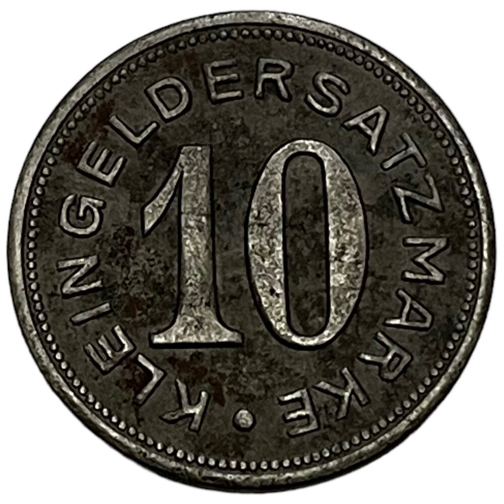 Германия (Веймарская Республика) Пирмазенс 10 пфеннигов 1919 г. (Лот №4)