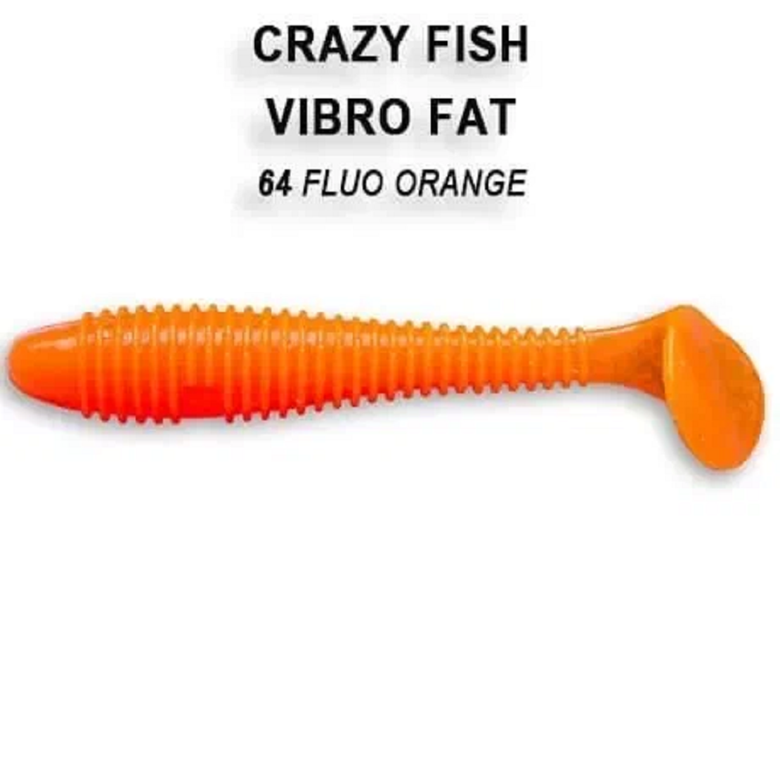 Силиконовая приманка мягкая съедобная Crazy Fish Vibro Fat 2.7" 70 мм 1-71-64-4 5 шт.