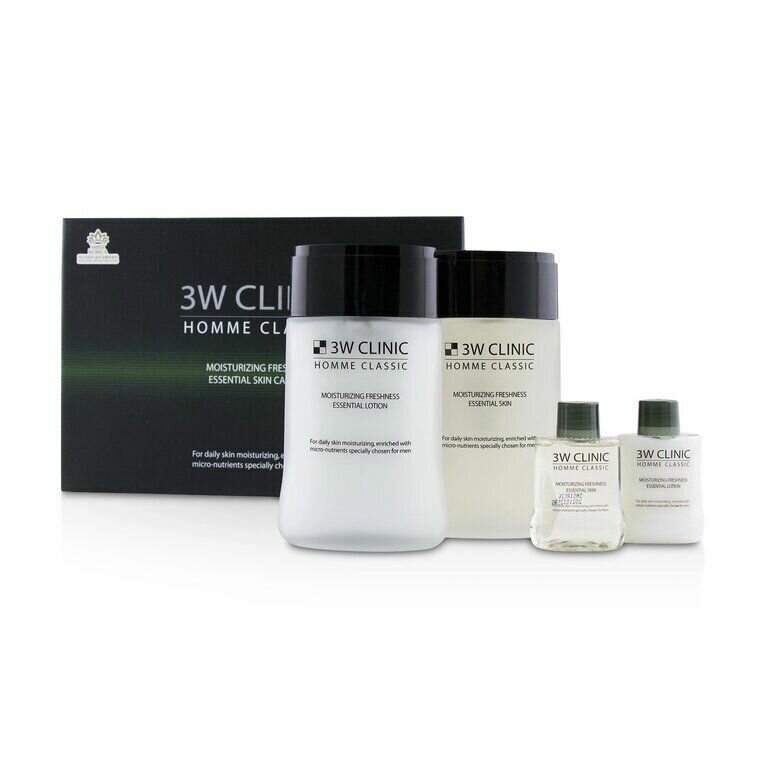 3W CLINIC Мужской набор для ухода за кожей лица Homme Classic Essential Skin Care Set