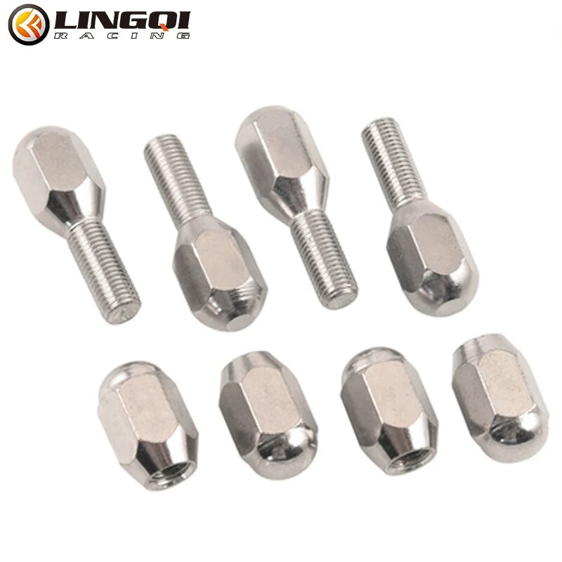LINGQI аксессуары для ступицы колеса ATV M10 шестигранные гайки болты Karts для багги UTV Quad Go Kart транспортных средств Мотоцикл Запчасти screw and nut
