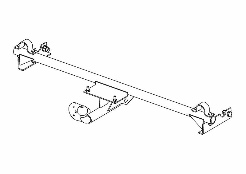 Фаркоп на ВАЗ 2121,21213 (оборудованный ГБО) (без электрики, паспорт/сертификат в комплекте) Автос. VAZ-24