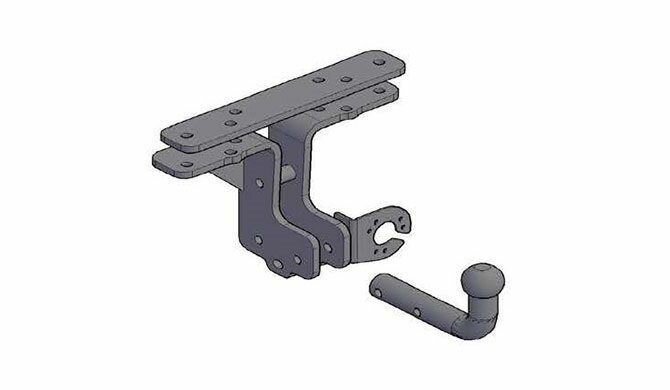 Фаркоп для NISSAN PATHFINDER 2005-2014 гв (3-е поколение)(без электрики) (паспорт и сертификат) Трейлер.7760