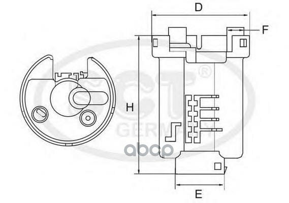 SCT ST 398 Топливный фильтр ST398 SCT арт. ST398