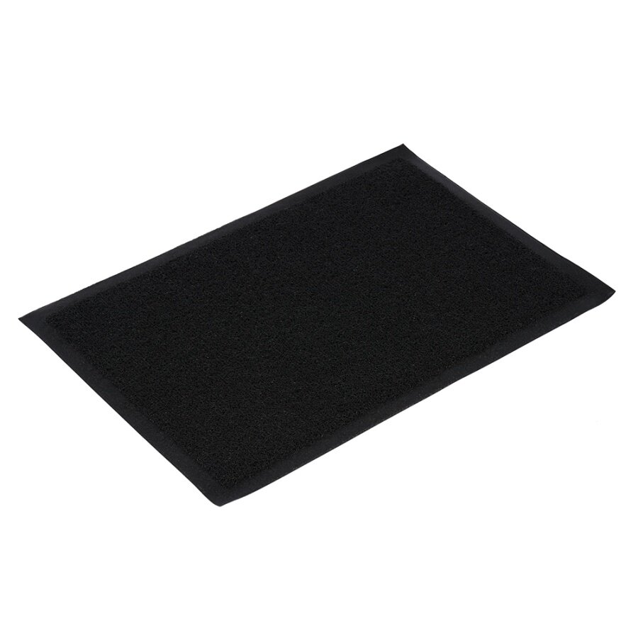 Коврик придверный, пористый 40х60 см, цвет черный - для очистки обуви от грязи и песка при входе в помещение.