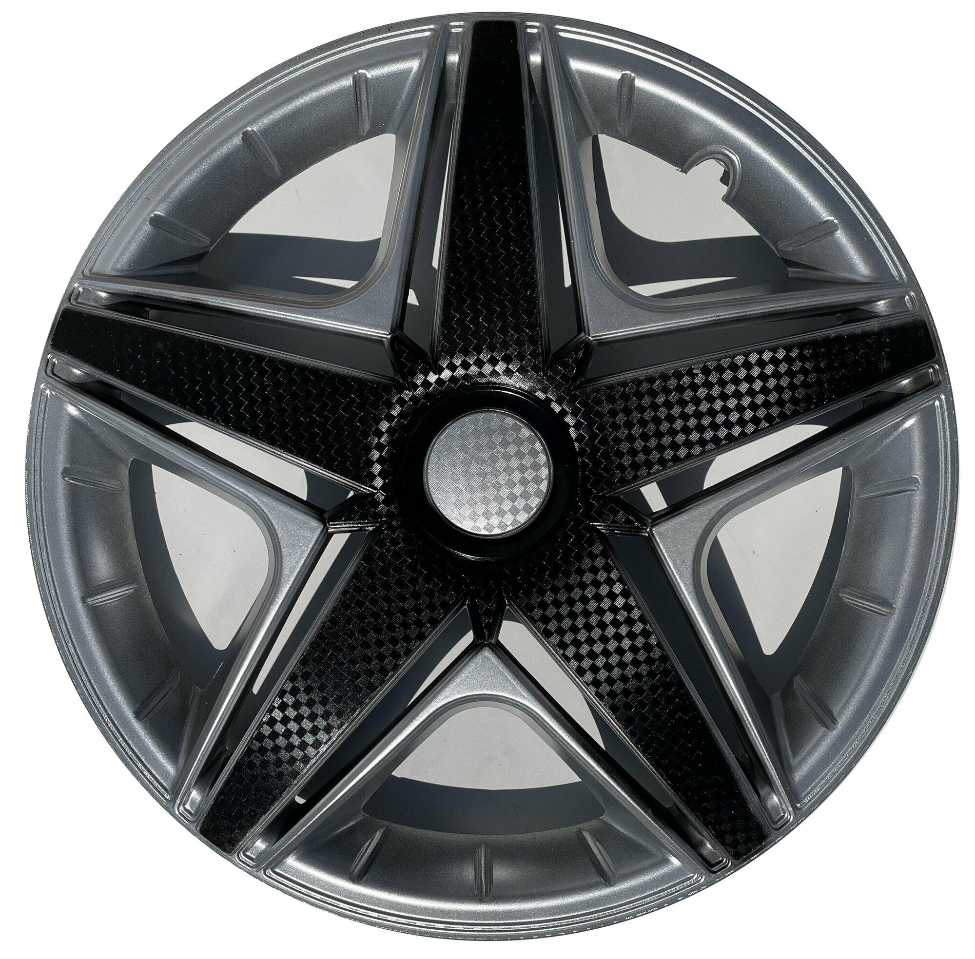 Автомобильные колпаки на диски НХЛ супер сильвер R14", в комплекте 4 колпака