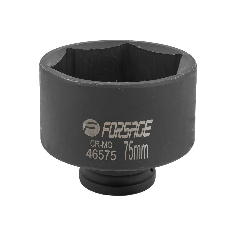Головка ударная 3/4", 75 мм, 6 - гранная Forsage F-46575(57482) прочной конструкции