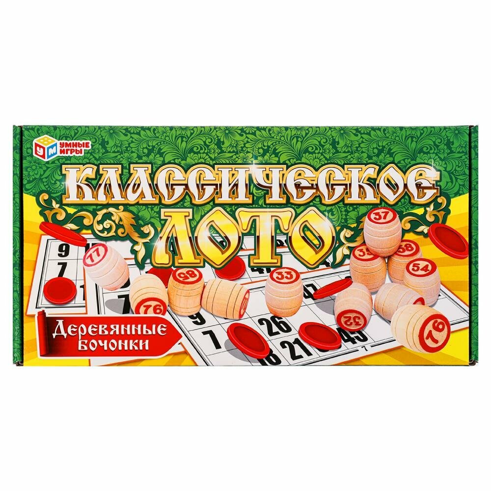 Лото классическое деревянное Умные игры 4660254469334