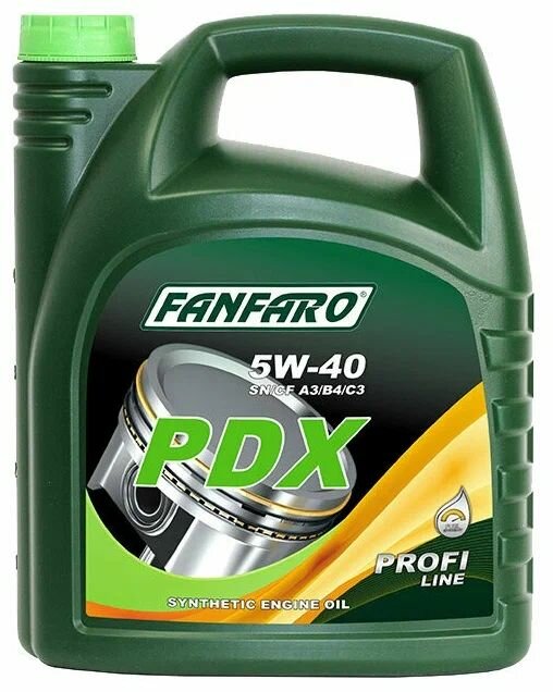 Синтетическое моторное масло FANFARO PDX 5W-40, 4 л, 1 шт.