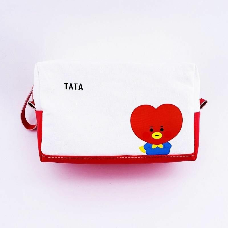 Пенал-косметичка канцелярский BTS BT21 KPOP, TATA