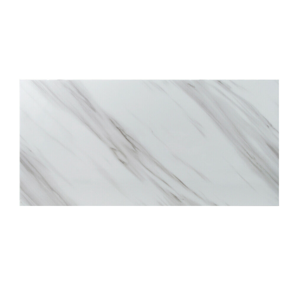 Панель самоклеящаяся ПВХ 600х300х2 мм Grace Нова Грета белый мрамор 1,08 кв. м (6 шт.)