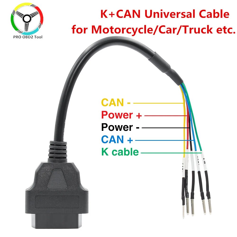 Разъем KTM OBD2 для мотоцикла, мотоцикла, YAMAHA, для HONDA Moto, для SUZUKI, для Ducati OBD 2, удлинительный кабель для Kawasaki Universal KCAN