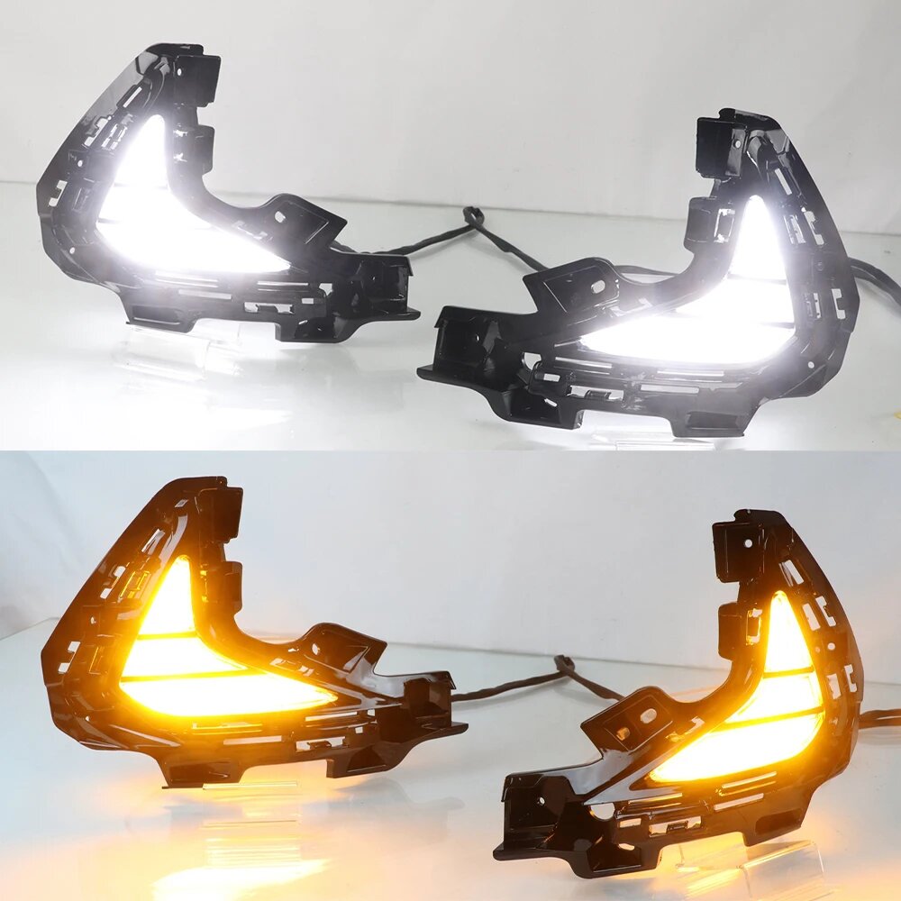 Автомобильные светодиодсветодиодный дневные ходовые огни для Hyundai Sonata 2020 2021 DN8, автомобильные аксессуары DRL, противотуманные фары, украшение, сигнал поворота, 2 шт.