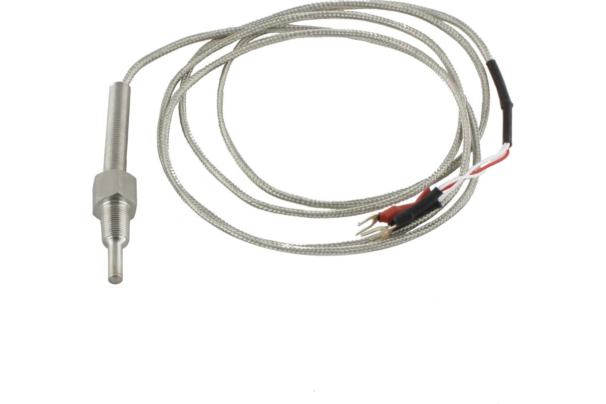 INNOCONT Датчик температуры с кабелем, исполнение N, спай Pt100, раб. часть: диаметр 4,8мм длина 30мм, резьба 1/8", длина кабеля 1.5м TS-W-N-Pt100-4,8-30-1,5-1/8