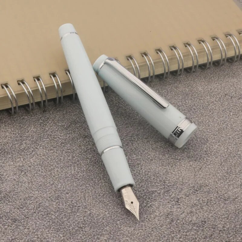 Перьевая ручка Jinhao 82, светло-голубая, серебристая, перо F