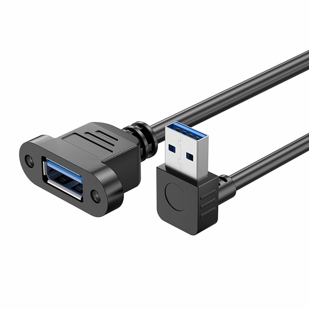 Удлинитель USB3.0 от мужчины к женщине с резьбовым отверстием на панели-2 м вниз