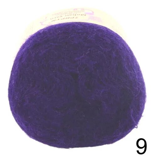 TPRPYN пряжа мохер/шерсть/акрил 50г Фиолетовый, 27 voliet