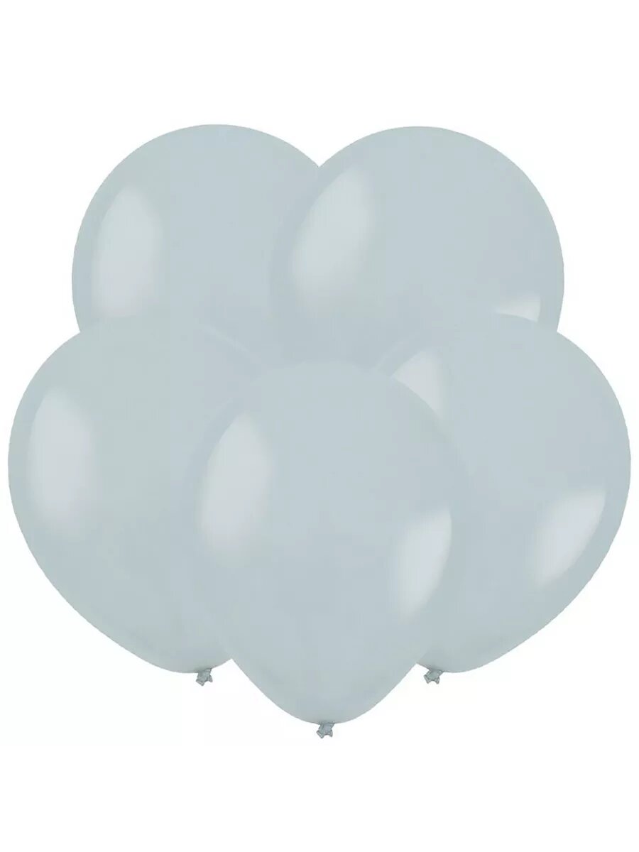 Серо-голубой, Пастель / Storm, латексный шар (5"/12,5 см ) 100 шт. / DECOBAL, Вьетнам