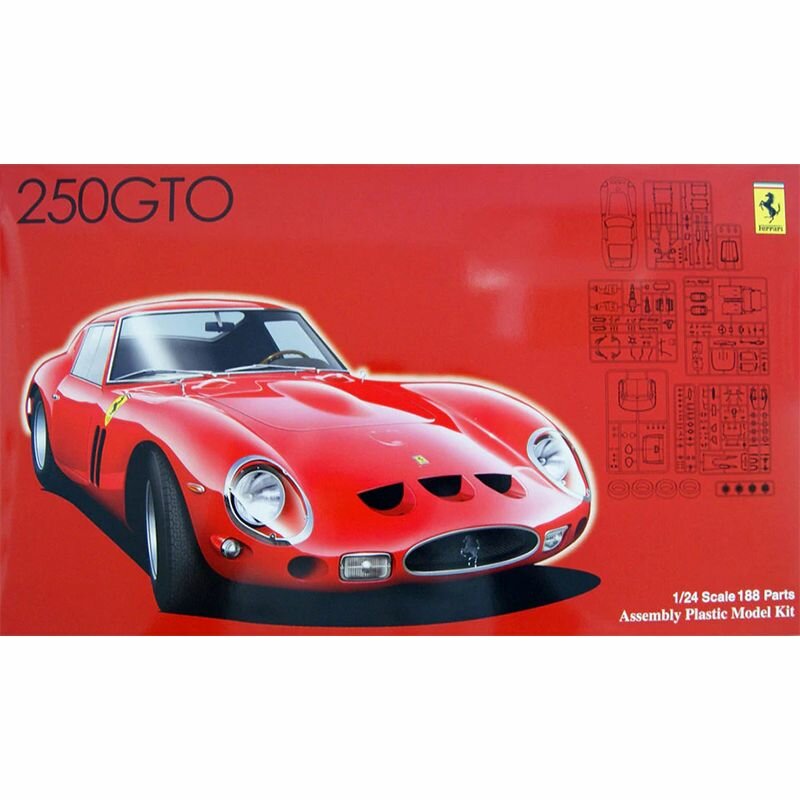 Сборная модель Машинка Fujimi-12666 1/24 Ferrari 250 GTO Metal Wheel Special Edition car model kit