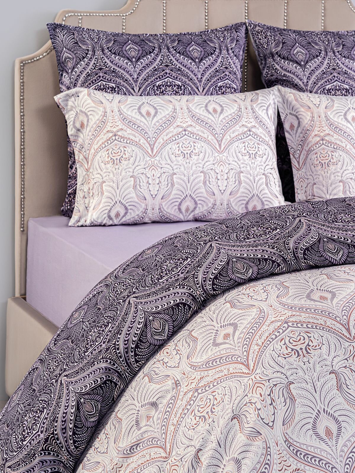 ESTIA Наволочки комплект "Оливарес" сатин, эвкалиптовое волокно, 70x70 - 2 шт