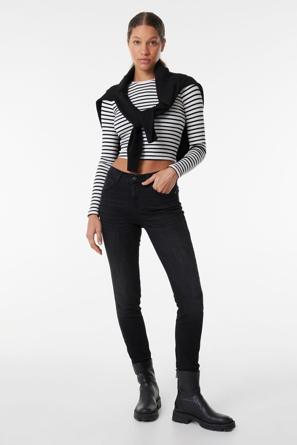 Джинсы скинни High Waist Skinny 