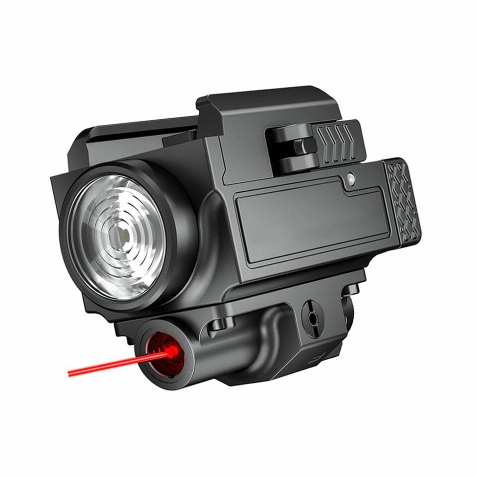 MDGRWY MDG151 красный лазер с 800 люмен светодиодный магнитный перезаряжаемый тактический фонарь для 20 мм рельс