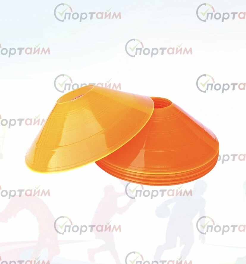 Конус разметочный, фишки 10 штук, оранжевые