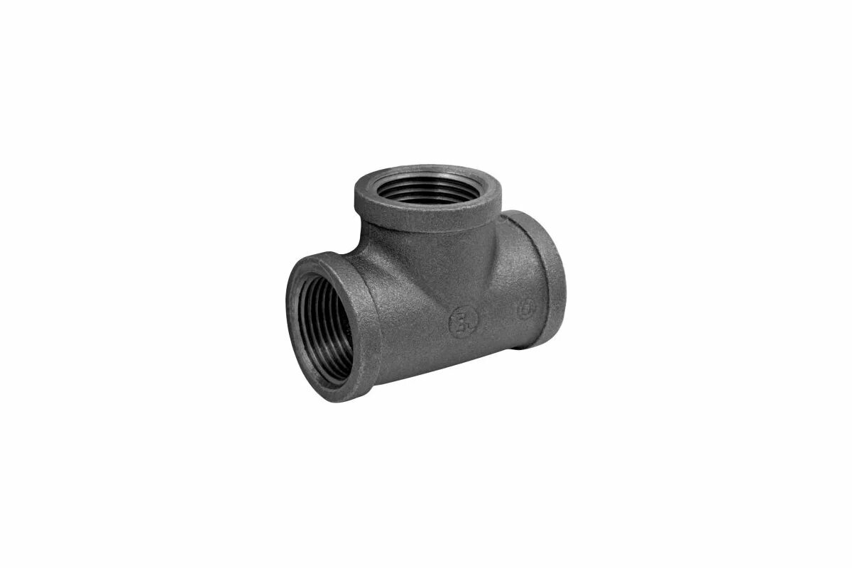 AV Engineering Тройник 3/4 дюйма, чугун черный, сантехнический фитинг AVEC421000034