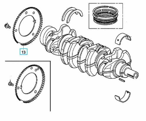 Импульсное колесо коленвала; Артикул Honda: 13622R40A00 (Оригинал)