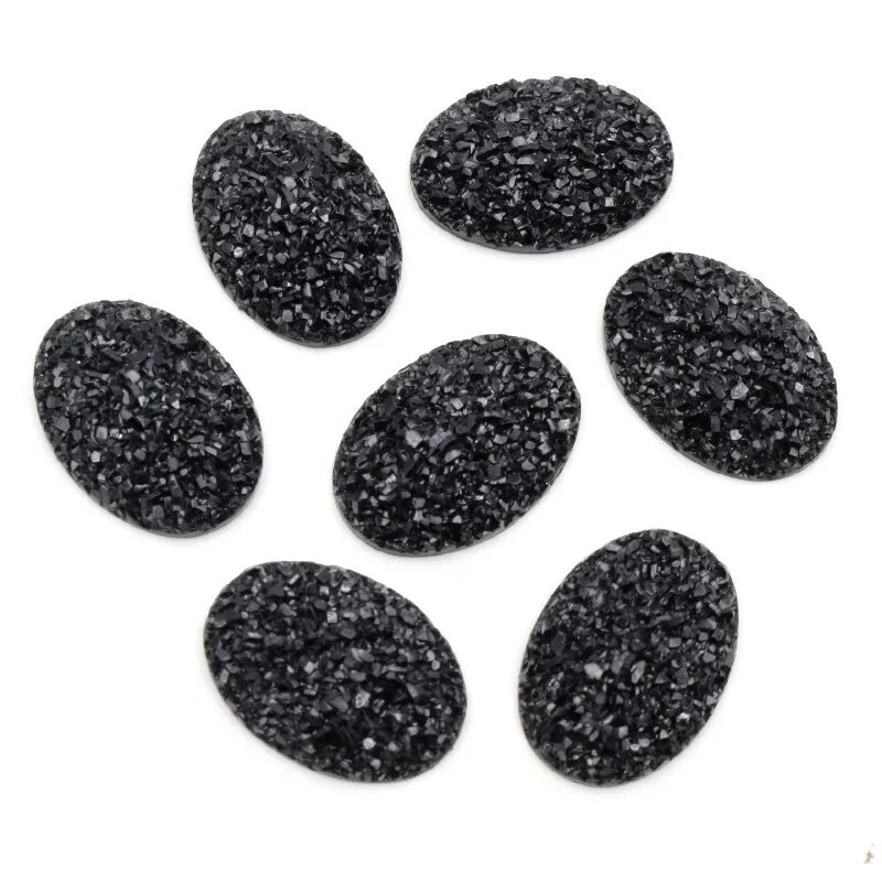 Кабошоны Wadsfred 10 шт смешанные цвета Черный, T3-26