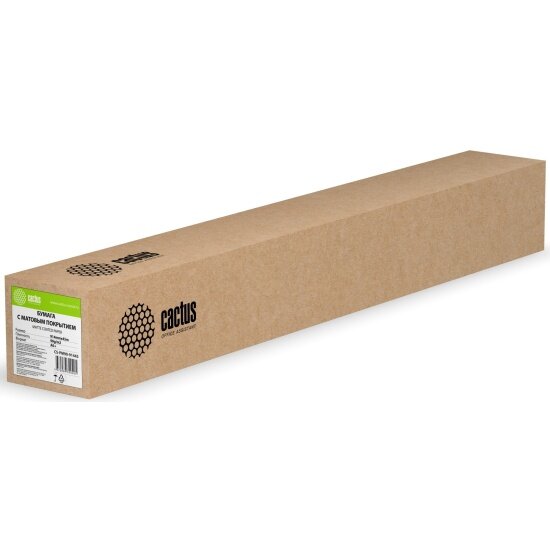 Бумага Cactus CS-PM90-91445 36"(A0) 914мм-45м/90г/м2/белый CIE155% матовое универсальная (с покрытие